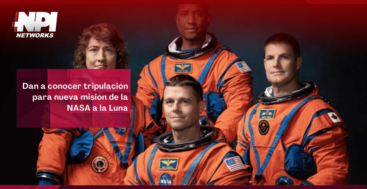 Dan a conocer tripulación para nueva misión de la NASA a la Luna